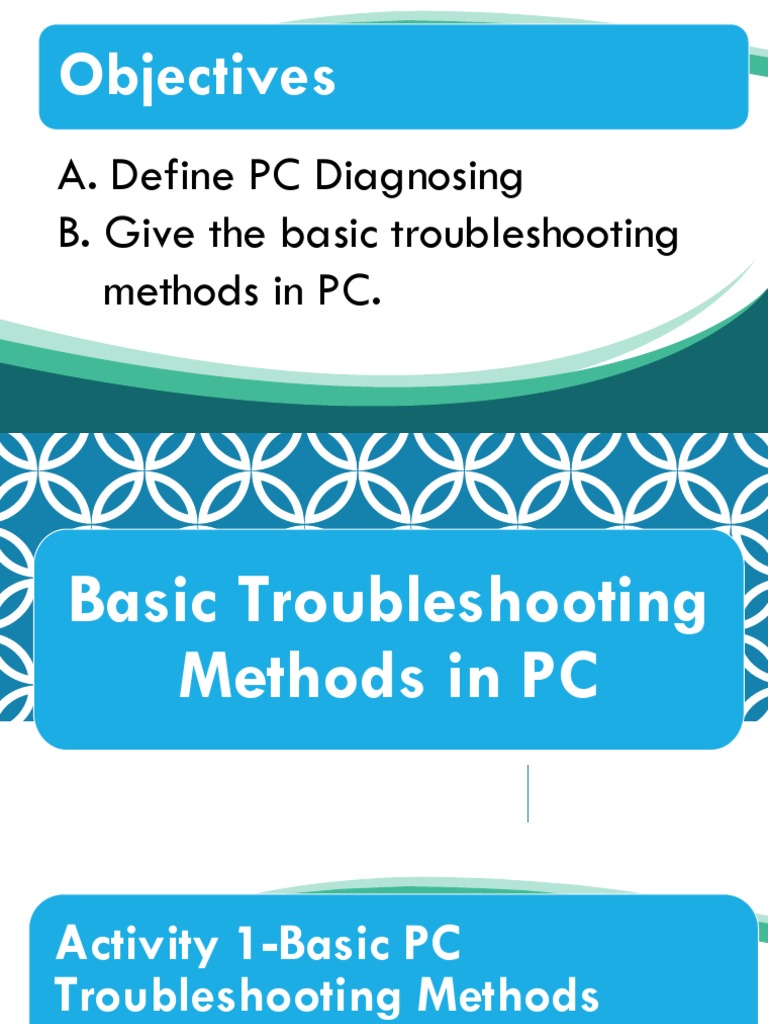 PC Troubleshooting Guide | PDF | Business | Computers