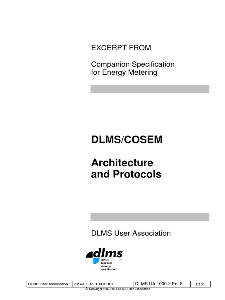Silo - Tips - Dlms Cosem Architecture and Protocols | PDF | Osi Model ... Silo - Tips - Dlms Cosem Architecture and Protocols | PDF | Osi Model ...