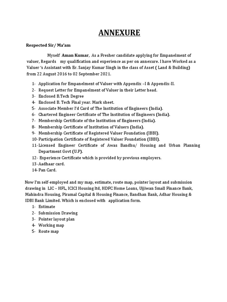 Valuer Empanelment Application 2025 | PDF | Business | Finance & Money ...