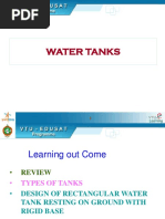 Underground Water Tank Design Guide | PDF | Bending | Stress (Mechanics)