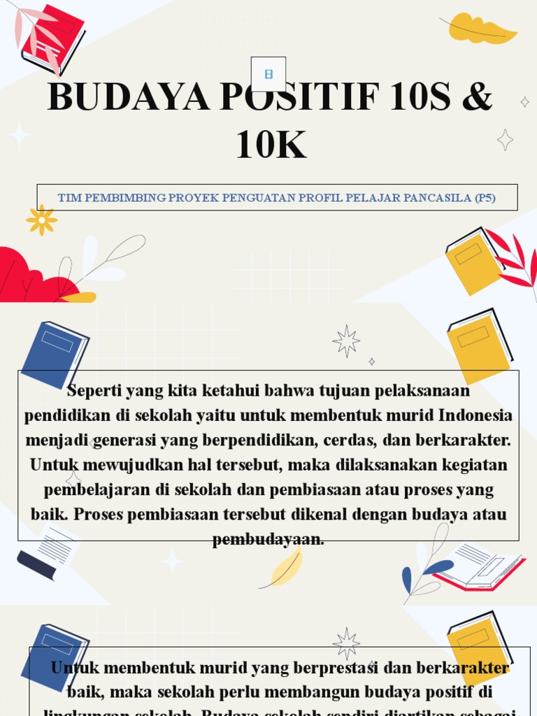 BUDAYA POSITIF 10S DAN 10K 26 Juli 2024 | PDF