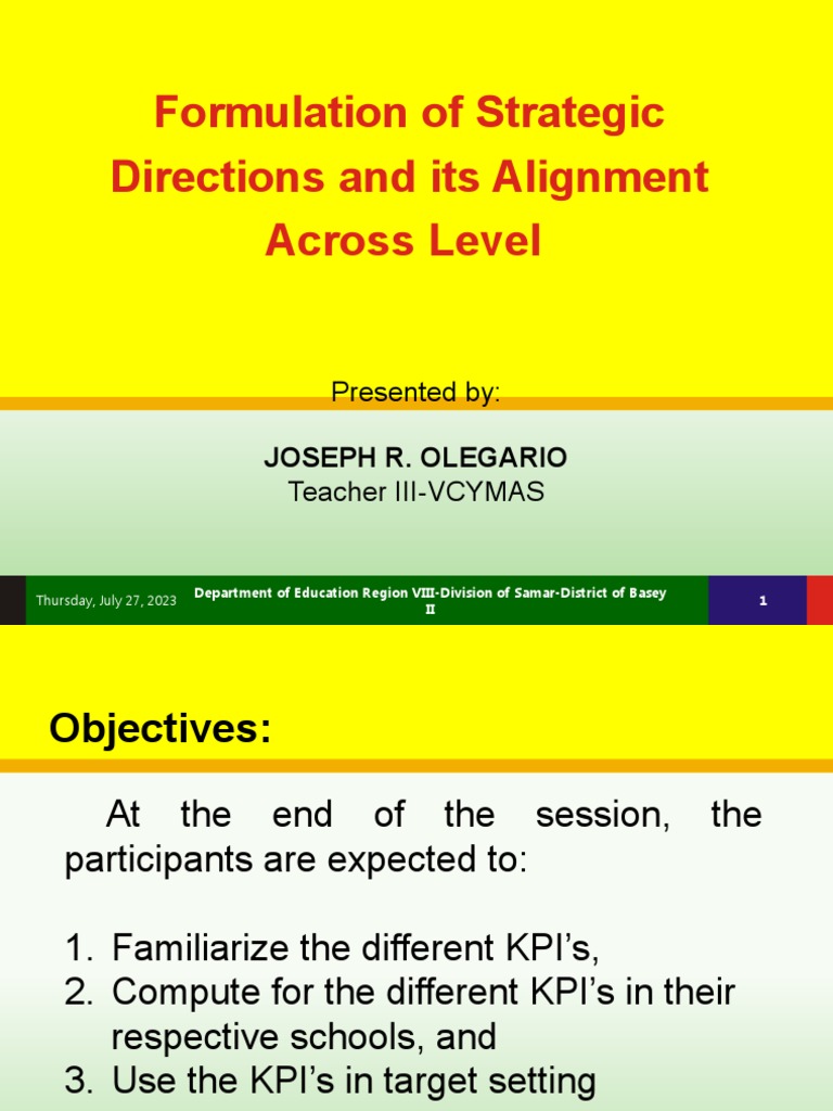 Guidlines in Computing KPIs | PDF | Performance Indicator | Cognition
