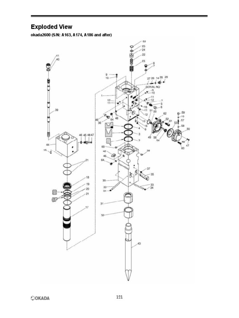 Okada Series 2600 & 3600 | PDF | Valve | Piston
