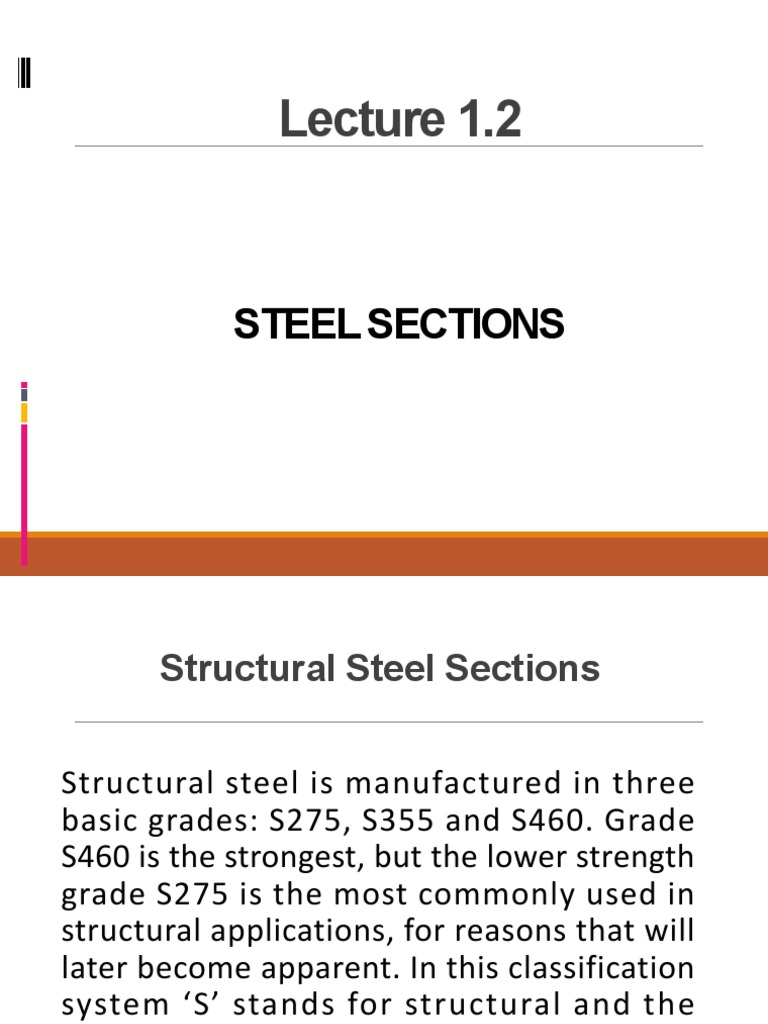 Lecture 1-2 | PDF | Rolling (Metalworking) | Beam (Structure)