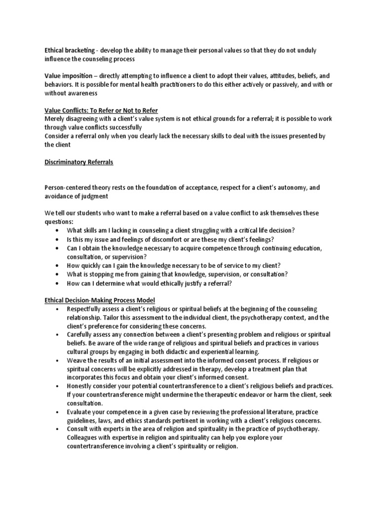 Chapter 3 - Values and The Helping Relationship | PDF | Psychotherapy ...