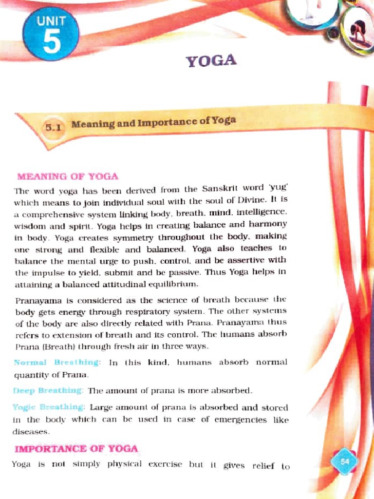 Ped CHP 05 Yoga | Download Free PDF | Prana | Yoga