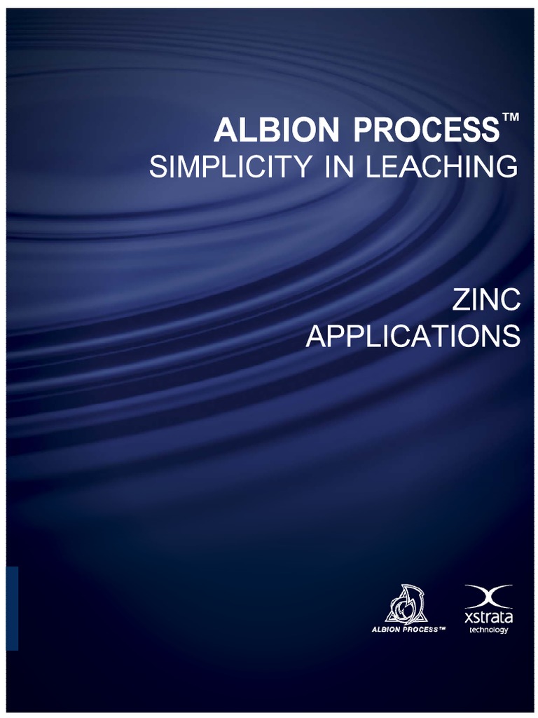 The Albion Process For Zinc Applications | PDF | Zinc | Iron