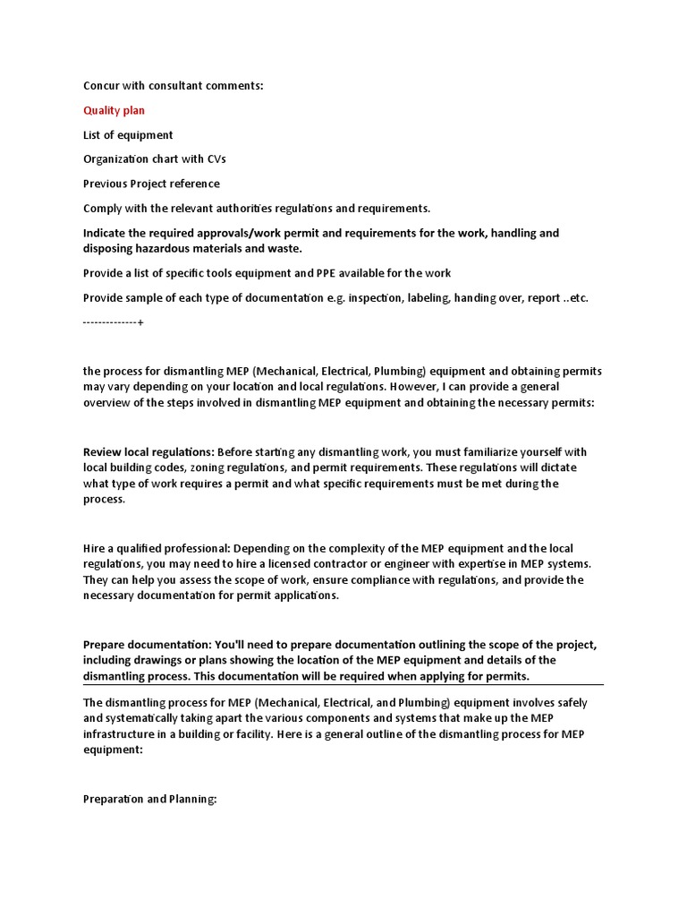 Concur With Consultant Comments | PDF | Safety | Waste