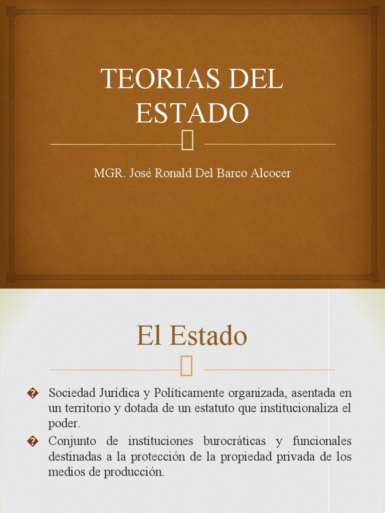Teoría Del Estado | PDF