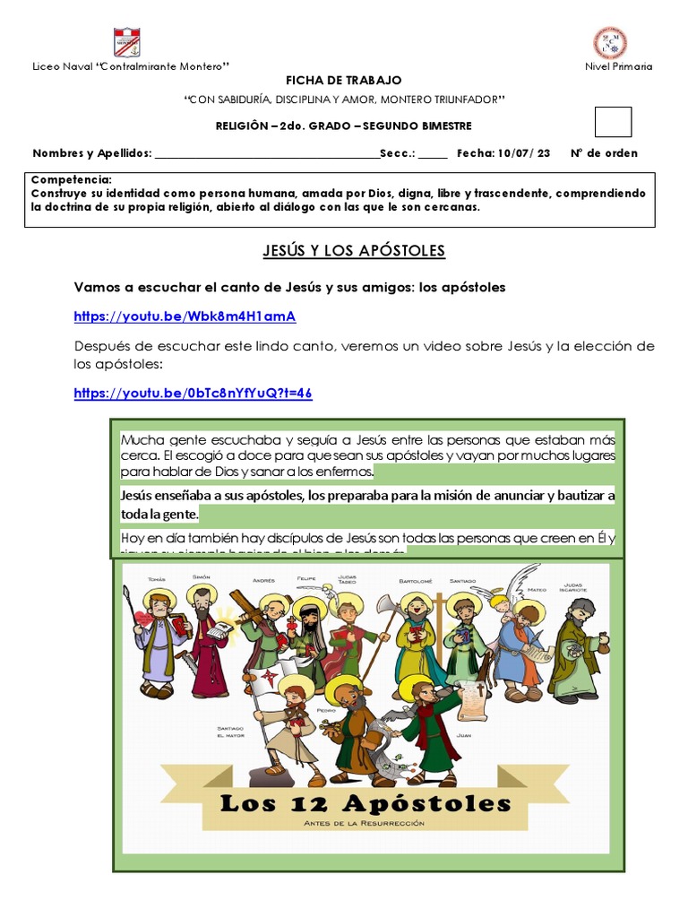 Ficha de Trabajo 5 - Ii Bimestre - 2do Grado | PDF