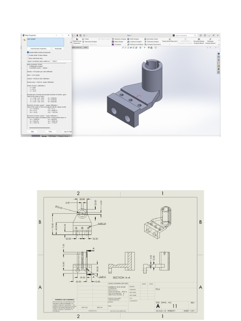 Solidworks Exercise 1 | PDF