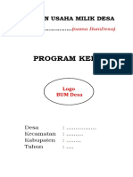 Contoh Program Kerja BUMDesa | PDF