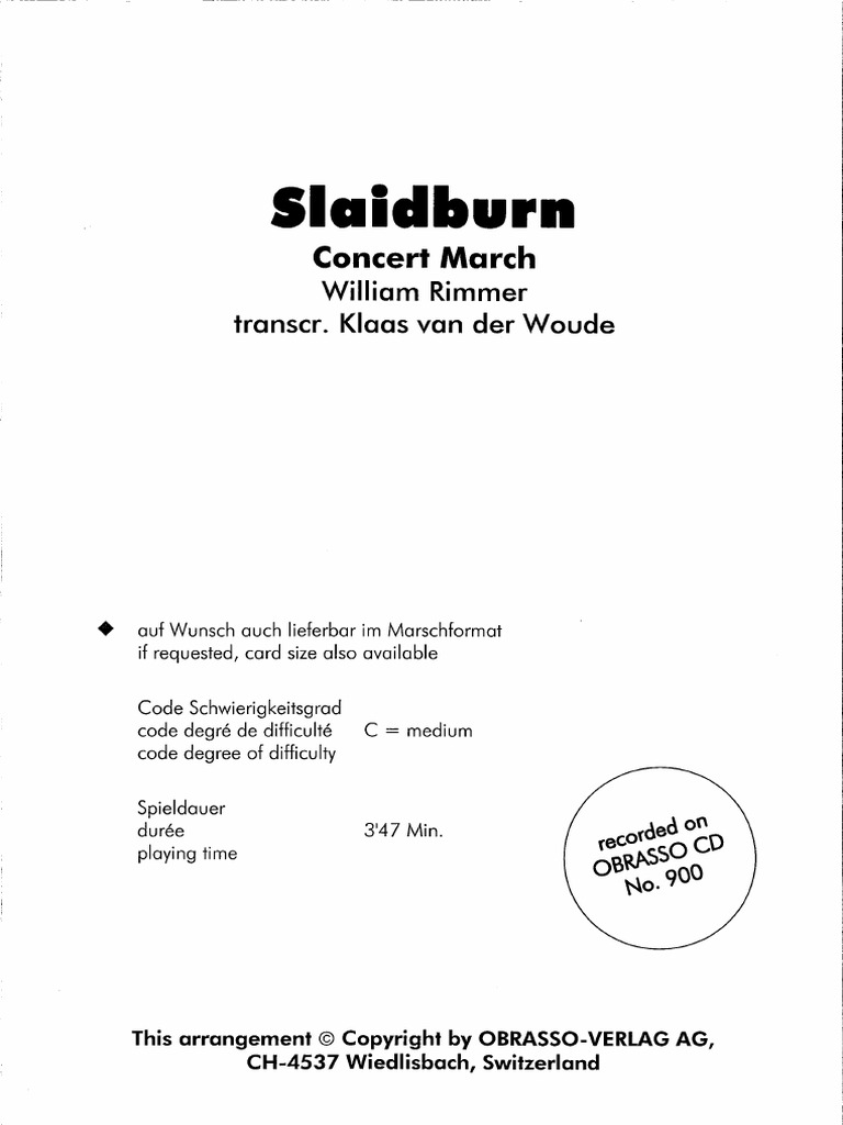 Score 15642 Slaidburn | PDF