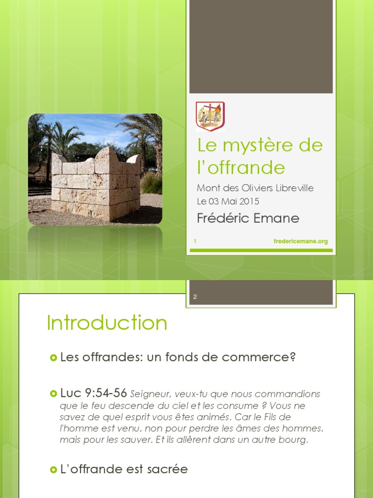 Les Secrets de l'Offrande Biblique | PDF | Caïn et Abel | Sacrifice