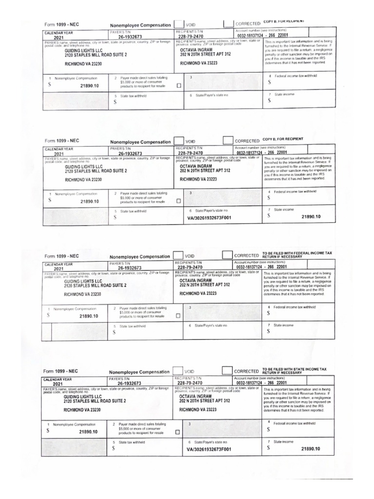 Form 1099 - NEC | PDF