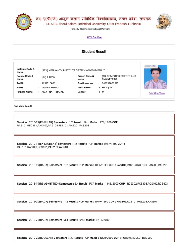 AKTU CGPA to Percentage Conversion Guide | PDF | Computing