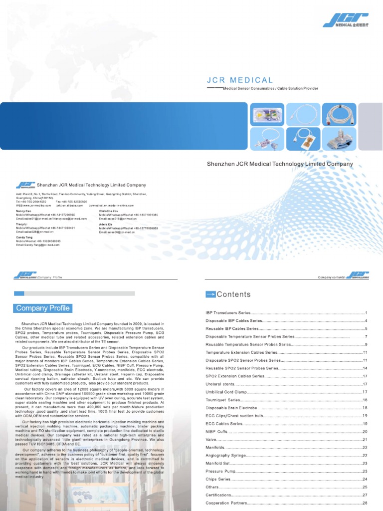 JCR Medical catalogue 20230616 压缩新 | PDF