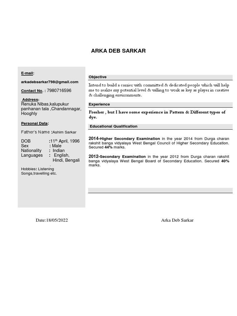 Arka Deb Sarkar | PDF