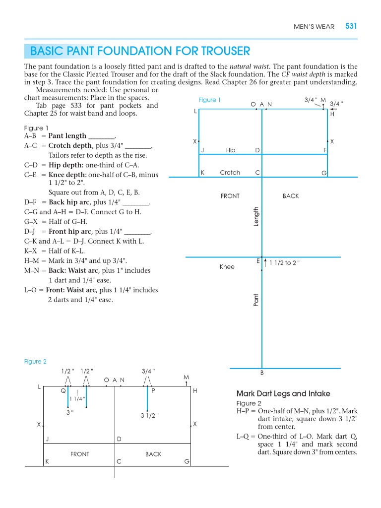 Basic Trouser Foundation | PDF | Trousers | Seam (Sewing)