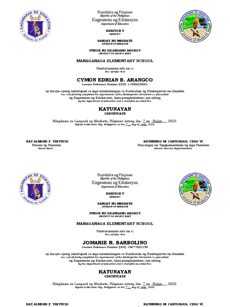 Diploma Kinder | PDF