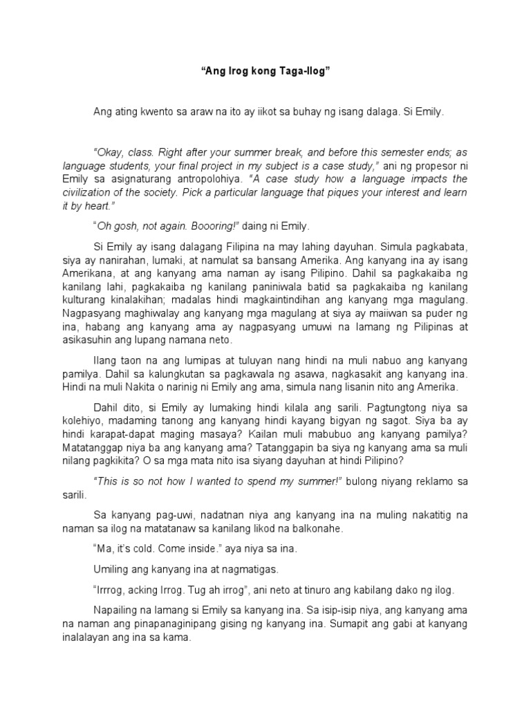 Ang Irog Kong Taga-Ilog | PDF