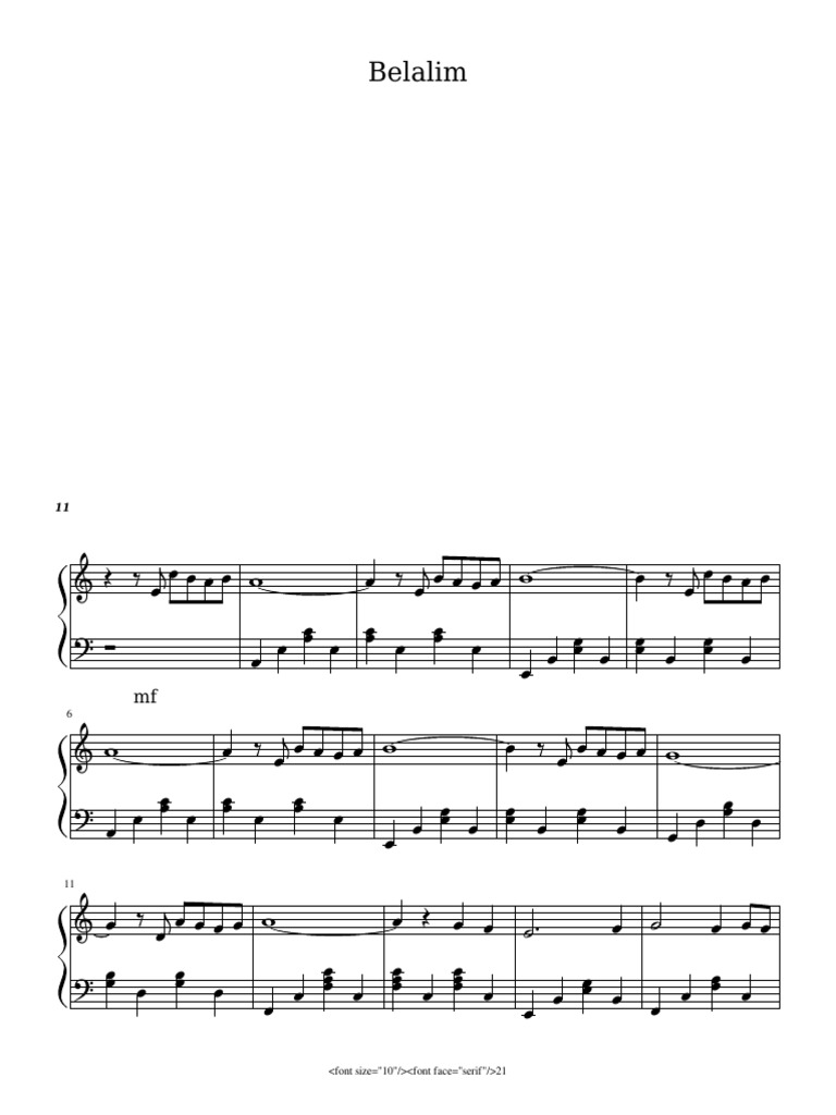 Belalim Piano | PDF