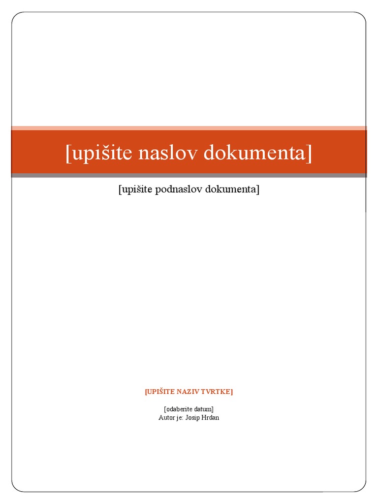 Upišite Naslov Dokumenta | PDF