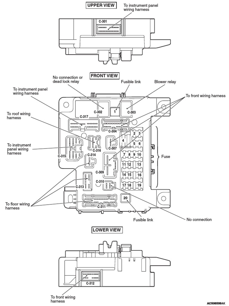 ETACS ECU Conectores Vista | PDF | Fuse (Electrical) | Relay