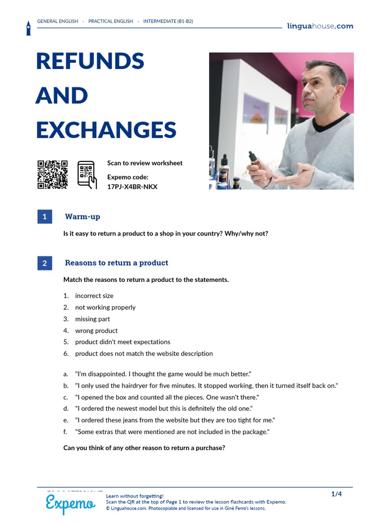 Refunds and Exchanges | PDF | Qr Code