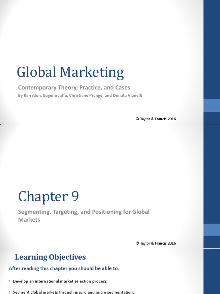 Global Market Segmentation Guide | PDF | Marketing | Market Segmentation