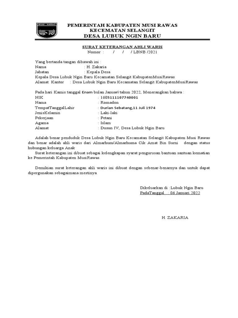 Cik Mamat Bin Suroni | PDF