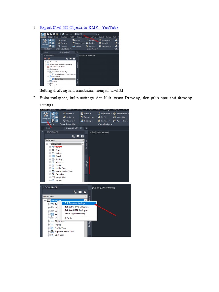 Cara Convert DWG UTM Ke KMZ | PDF