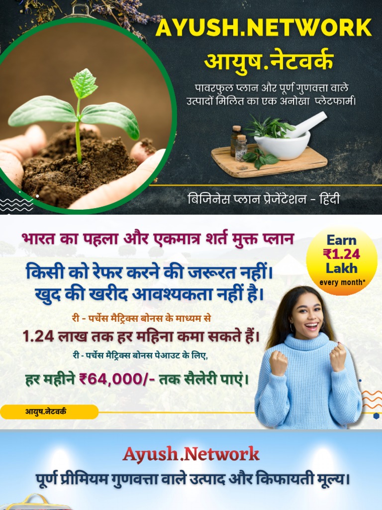 Ayush Network Hindi Business Plan | PDF