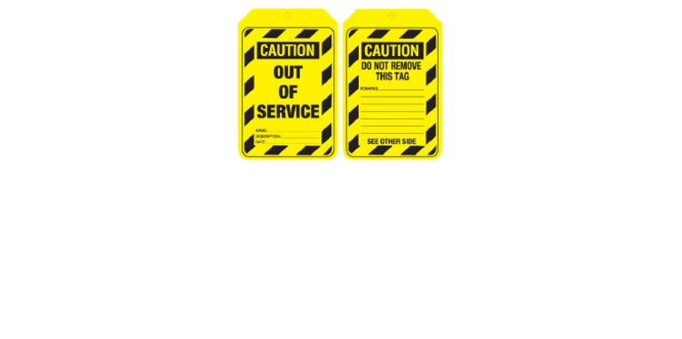 Out of Service Tag | PDF