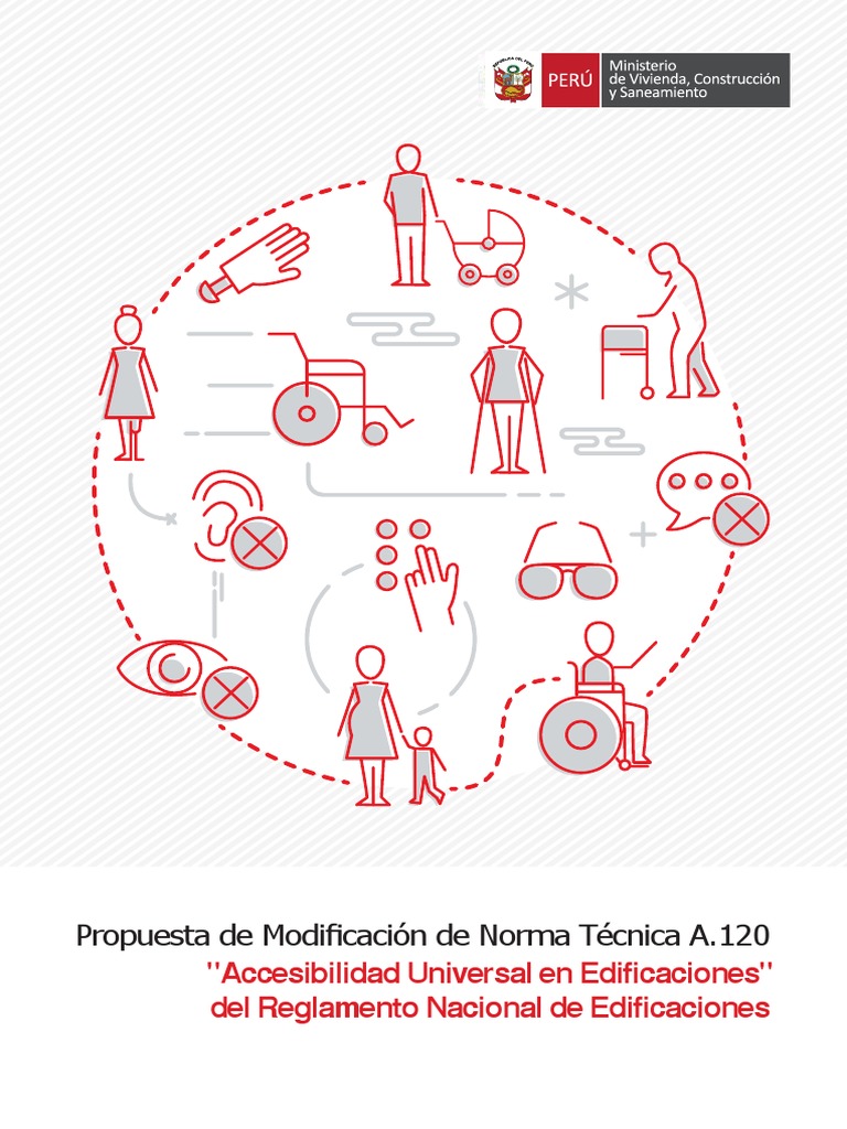 Norma Técnica A.120: Accesibilidad Universal | PDF | Ascensor | Invalidez