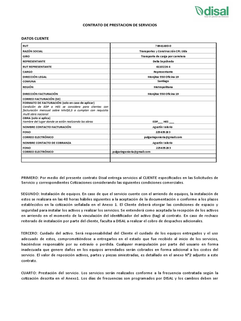 Contrato Base Generico Rev.03 | PDF | Correo | Business