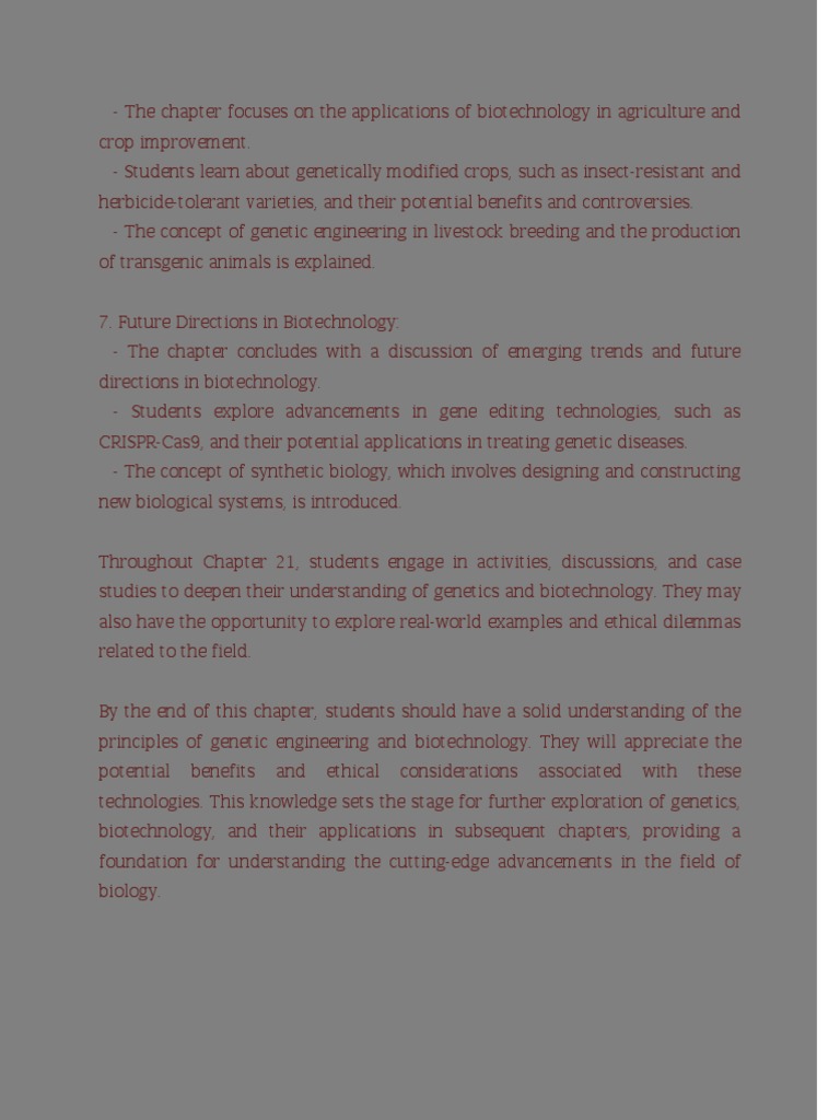 Biology Course For Freshmen in High School-18 | PDF