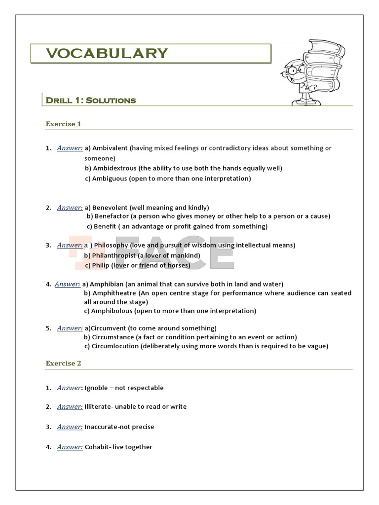 Vocabulary | PDF | Experience