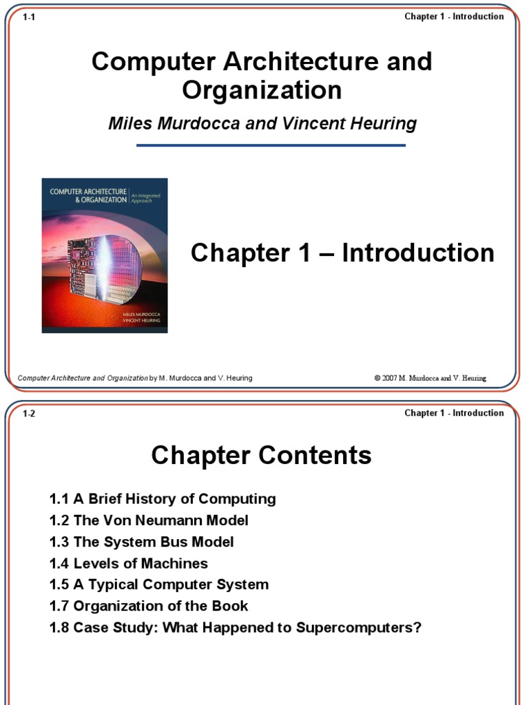 Ch01 - Introduction | PDF | Central Processing Unit | Computing Ch01 - Introduction | PDF | Central Processing Unit | Computing