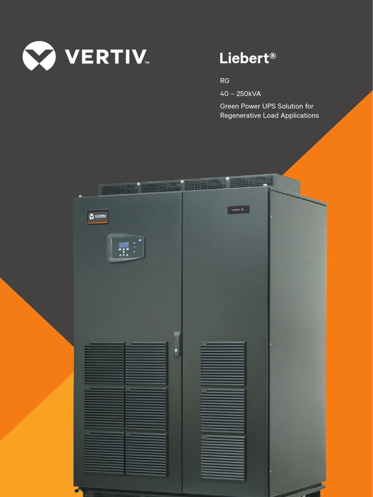 Liebert RG 40 250kva Brochure | PDF | Rectifier | Power Engineering
