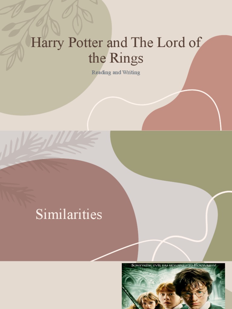 Harry Potter and The Lord of The Rings | PDF | Harry Potter | Magician ...