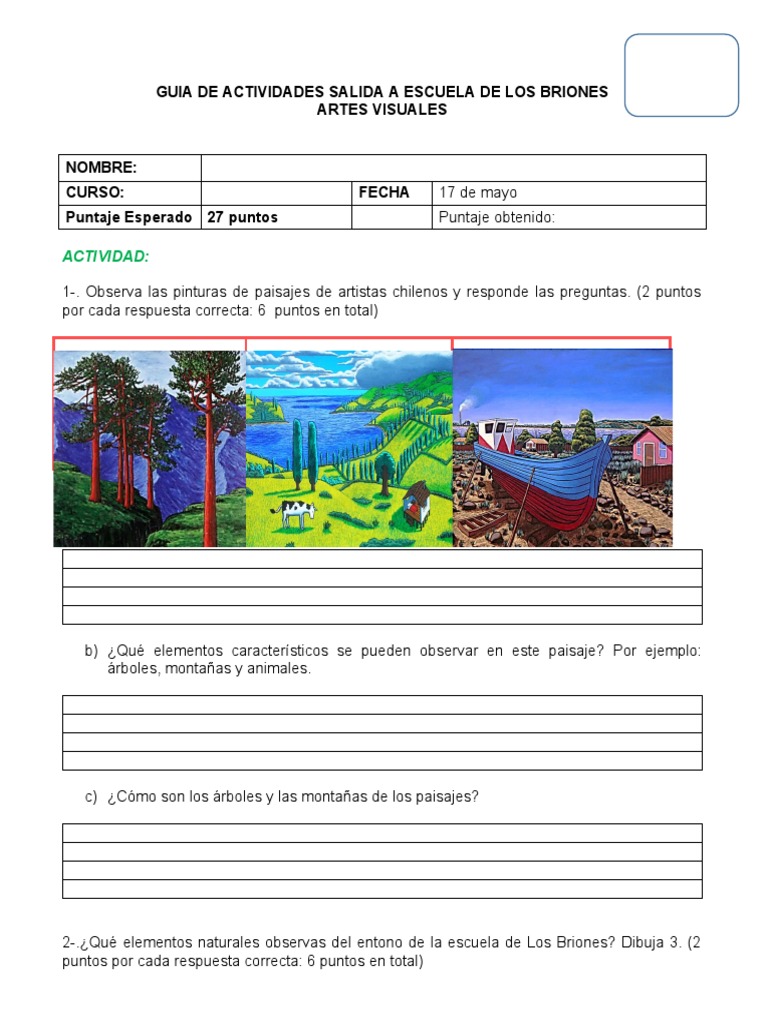 Guia de Artes | PDF | Pintura de paisaje | Visión