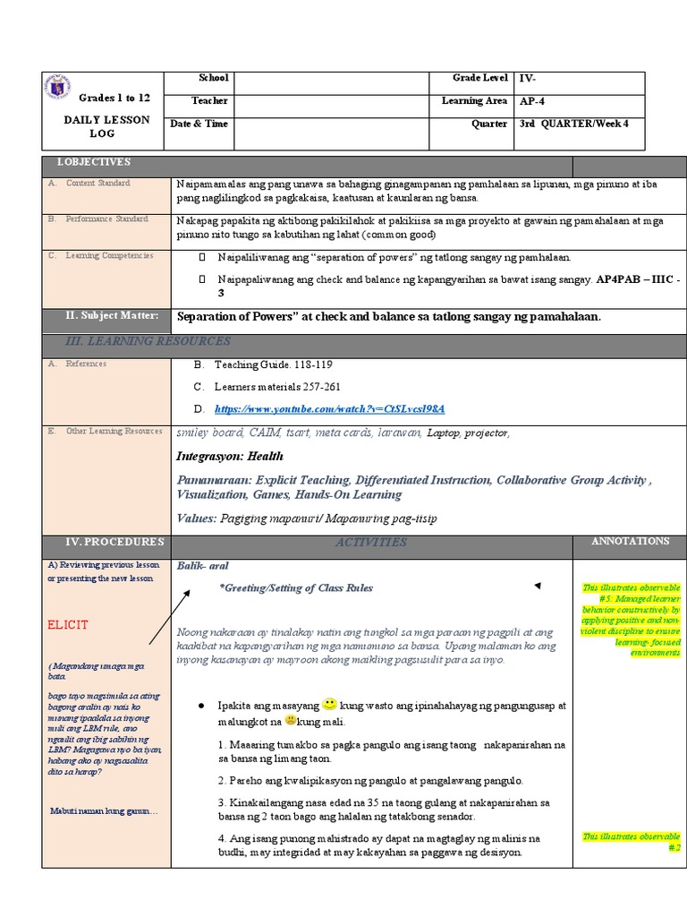 Cot Ap 4 3RD Quarter Final | PDF