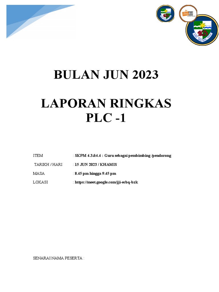 Laporan PLC 1 2023 | PDF