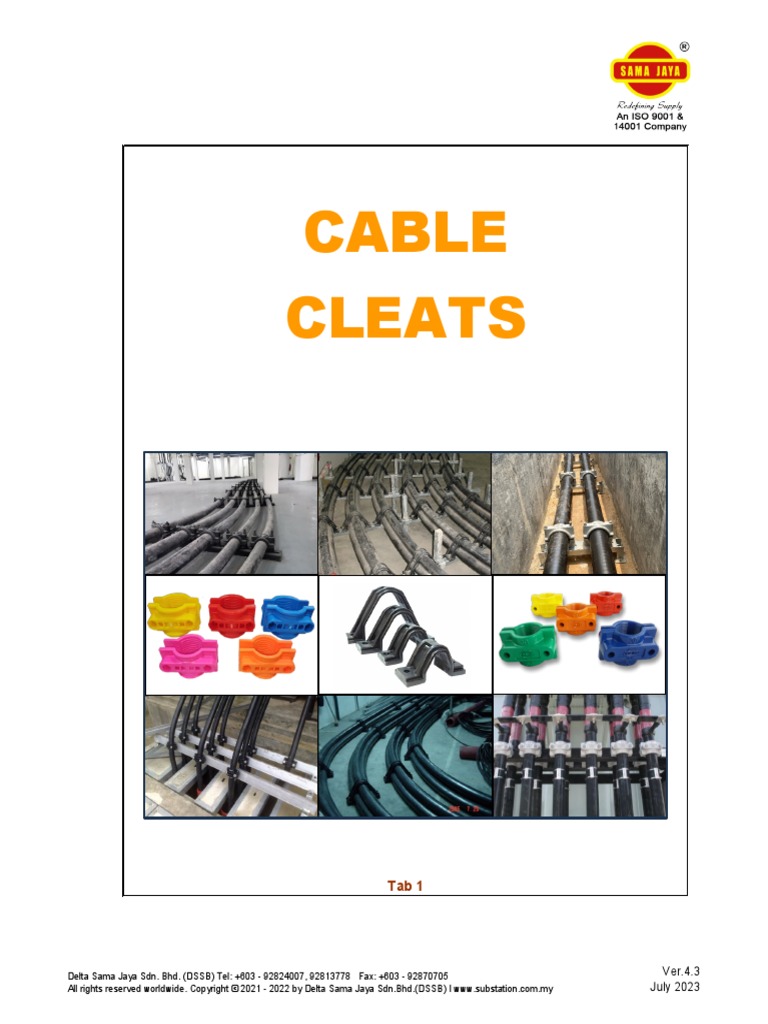 1 Cable Cleats | PDF | Pipe (Fluid Conveyance) | Materials