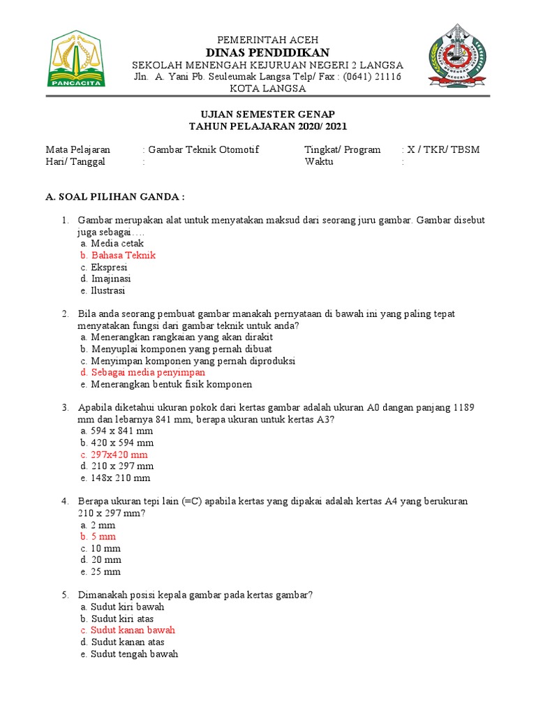 Soal GTO Sms 2 | PDF