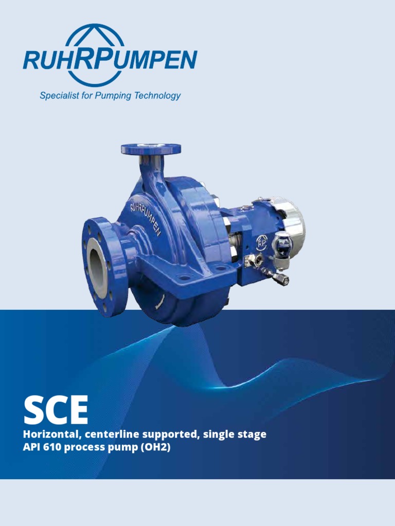SCE Oh2 Process Pump Brochure en Oct18 | PDF | Pump | Bearing (Mechanical)