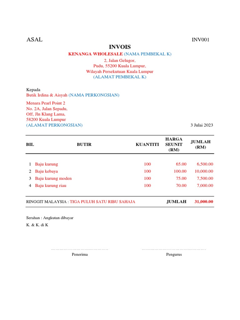 CTH Invois | PDF