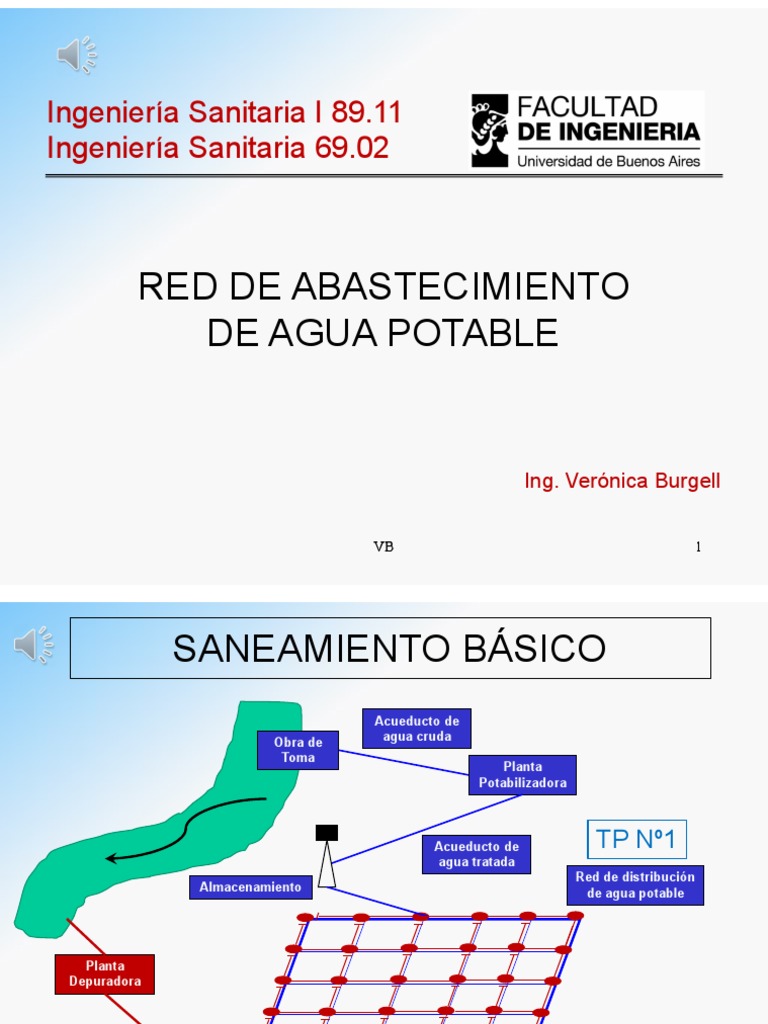 Semana 1 - Diseño de Una Red de Agua Potable | PDF | Agua | Tubería (transporte de fluidos)