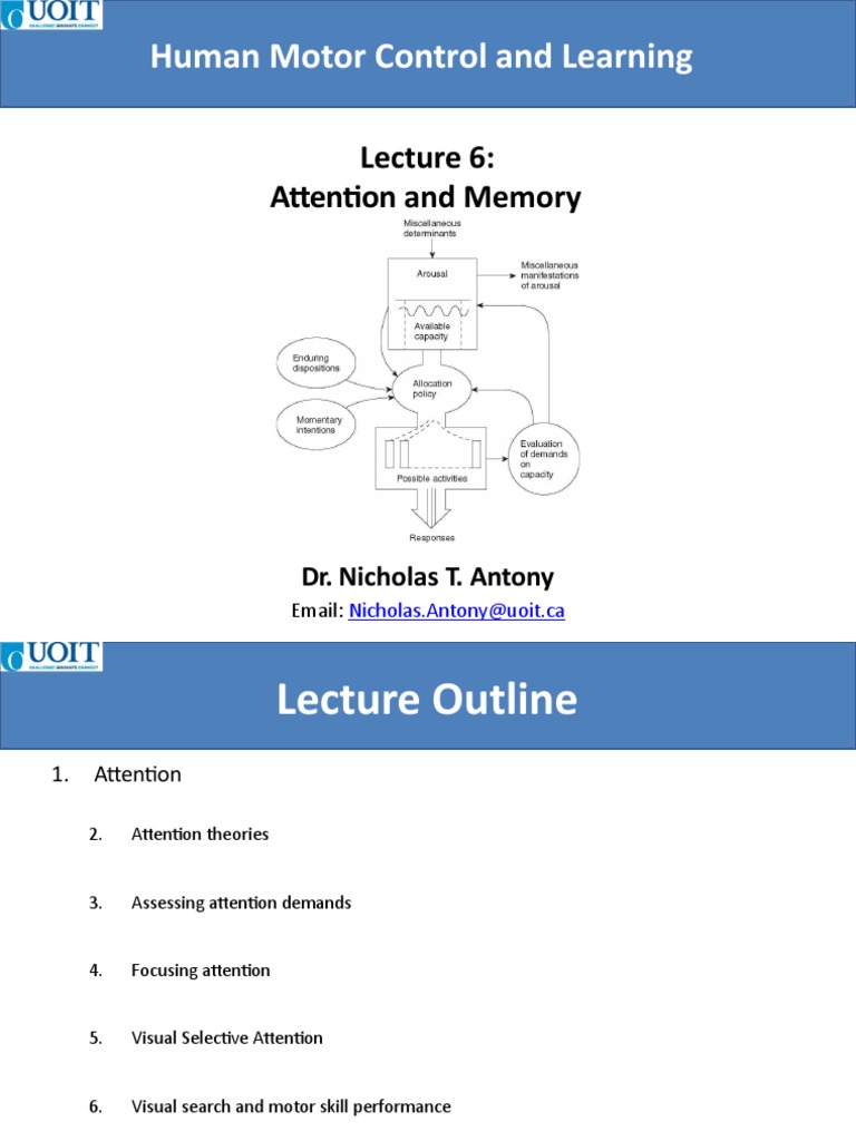 Lesson 6 Attention and Memory | PDF
